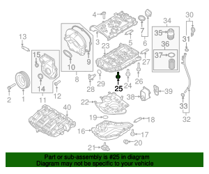 2013-2017 Volkswagen Beetle Upper Oil Pan Bolt N-912-112-01 | OEM Parts ...