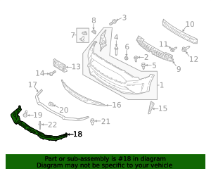 Ford JR3Z-17D957-CA - Valance Panel - 2018-2021 Ford Mustang | OEM Ford ...