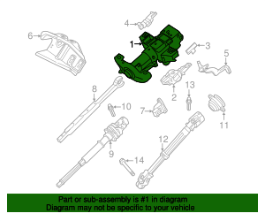 9L1Z-3C529-G 2007-2014 Ford Expedition Column Assembly | Fairway Ford Parts