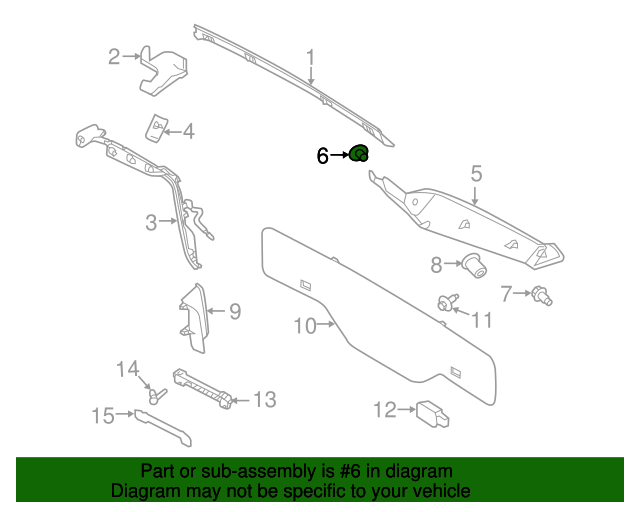 2014-2022 Land Rover Range Rover Sport Side Trim Panel Clip LR043717 ...