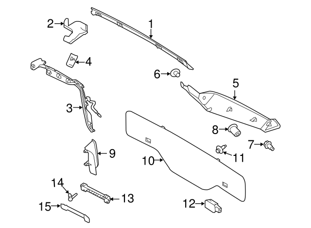 Genuine OEM Hinge Cover Part# LR043828 Fits 2014-2022 Land Rover Range ...