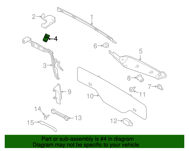 Genuine Side Molding Insert for 2012-2023 Land Rover | Land Rover Part ...