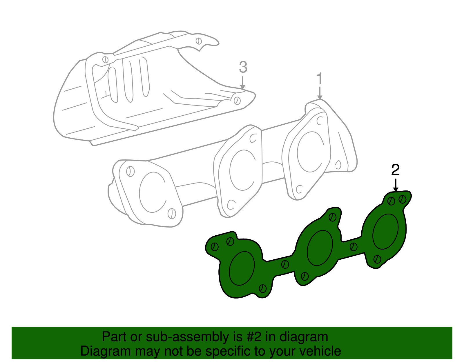 17173-62060 - Manifold Gasket - 1999-2004 Toyota | Nucar Toyota of North Attleboro