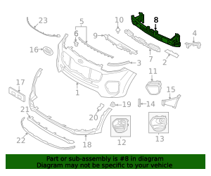 64900-D9600 - Impact Bar 2020-2022 Kia Sportage | Kia.Parts Store