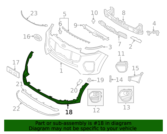 86512-D9500 - Valance Panel 2020-2022 Kia Sportage | Genuine Kia Parts