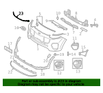 86595-D9500 - Front Molding 2020-2022 Kia Sportage | Kia.Parts Store