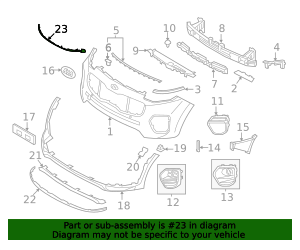 86595-D9500 - Front Molding 2020-2022 Kia Sportage | Kia.Parts Store