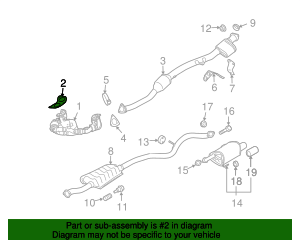 2000-2022 Subaru Exhaust Pipe To Manifold Gasket 44011AC030 | OEM Parts ...