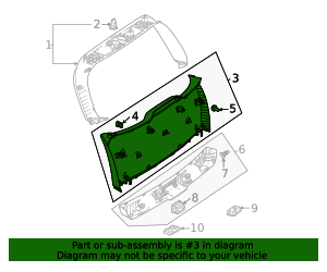 247-740-24-00-9051 - Liftgate Trim 2020-2023 Mercedes-Benz ...
