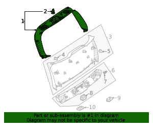 247-740-26-00-9051 - Liftgate Trim 2020-2023 Mercedes-Benz ...