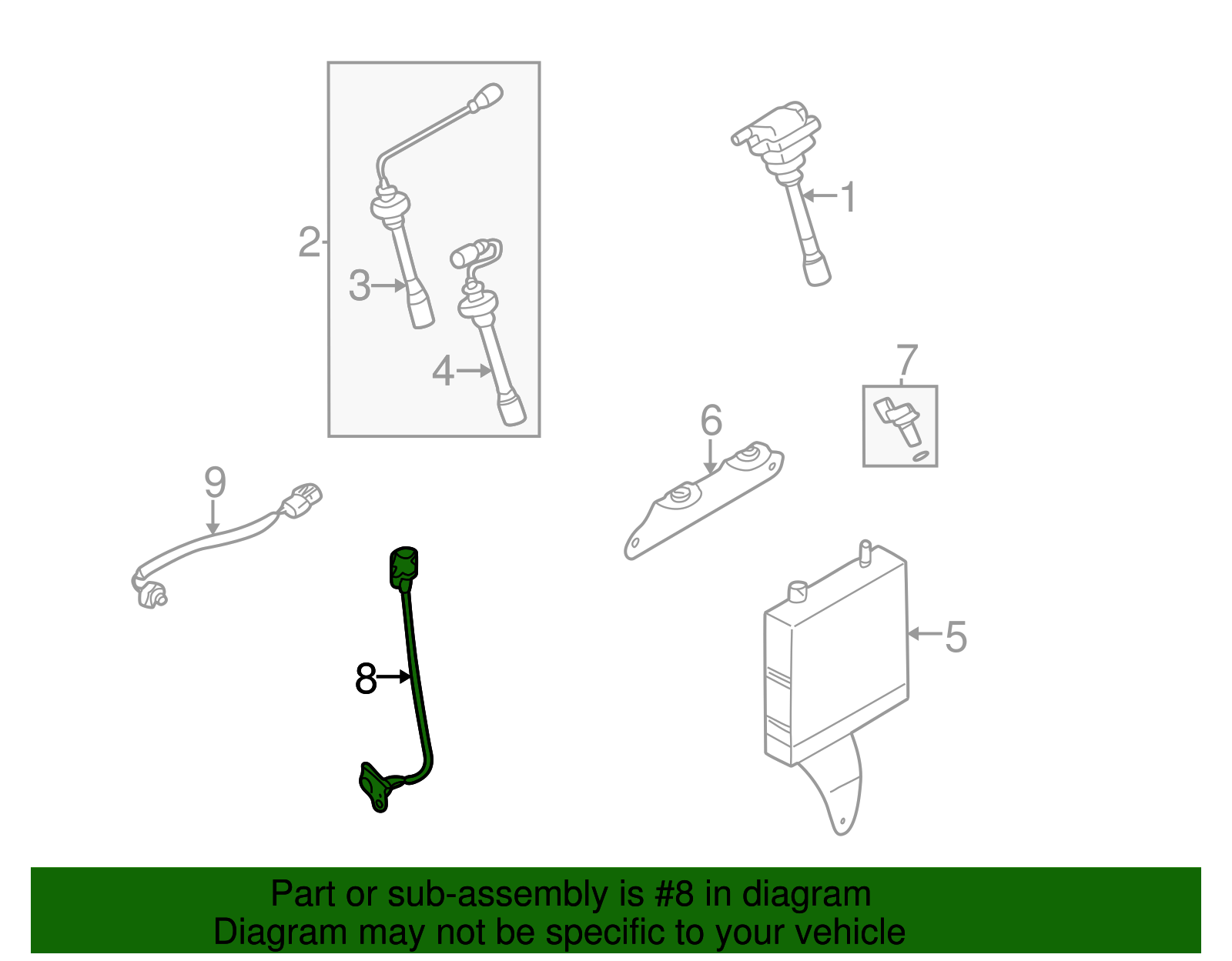 MD329924 - Crankshaft Position Sensor 1999-2001 Mitsubishi | Mitsubishi ...