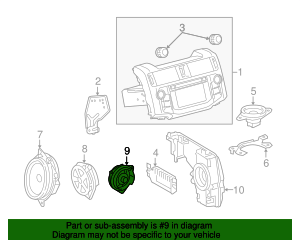 86150-35130 - Speaker 2017-2024 Toyota 4Runner | AutoNation Parts