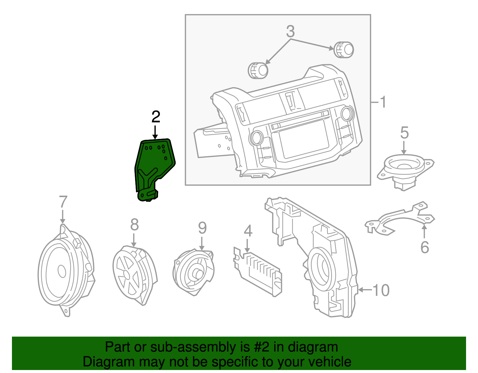 2014-2019 Toyota 4Runner Receiver Mount Bracket 86211-35120 | Discount ...