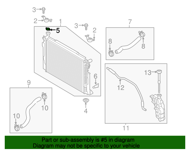 2018-2020 Kia Radiator Cap 25330-J5100 | TascaParts.com