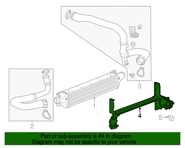 2017-2021 Buick Encore Lower Radiator Air Baffle 42396680 GM ...