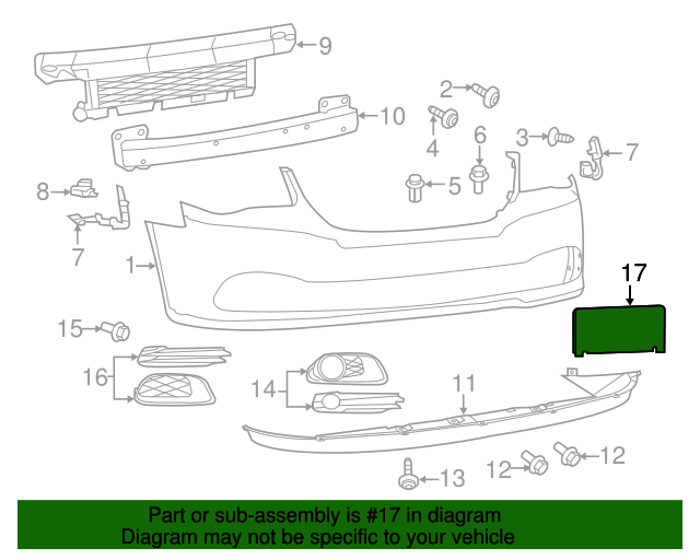 2008-2020 Mopar License Bracket Mount Kit 5109628AA | TascaParts.com
