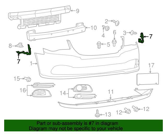 2008-2020 Mopar Bumper Cover Retainer 5113136AA | TascaParts.com