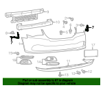 2008-2020 Mopar Bumper Cover Retainer 5113136AA | TascaParts.com