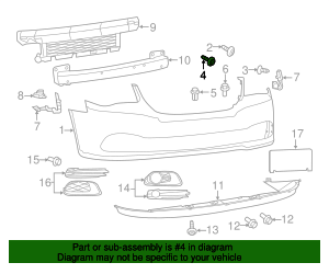 06508496AA - Bumper Cover Screw - 2008-2020 Mopar | Mopar Parts Canada