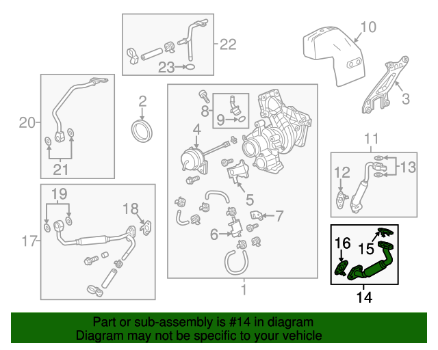 12679315 - Turbocharger Oil Return Pipe 2013-2023 GM | AutoNationParts.com