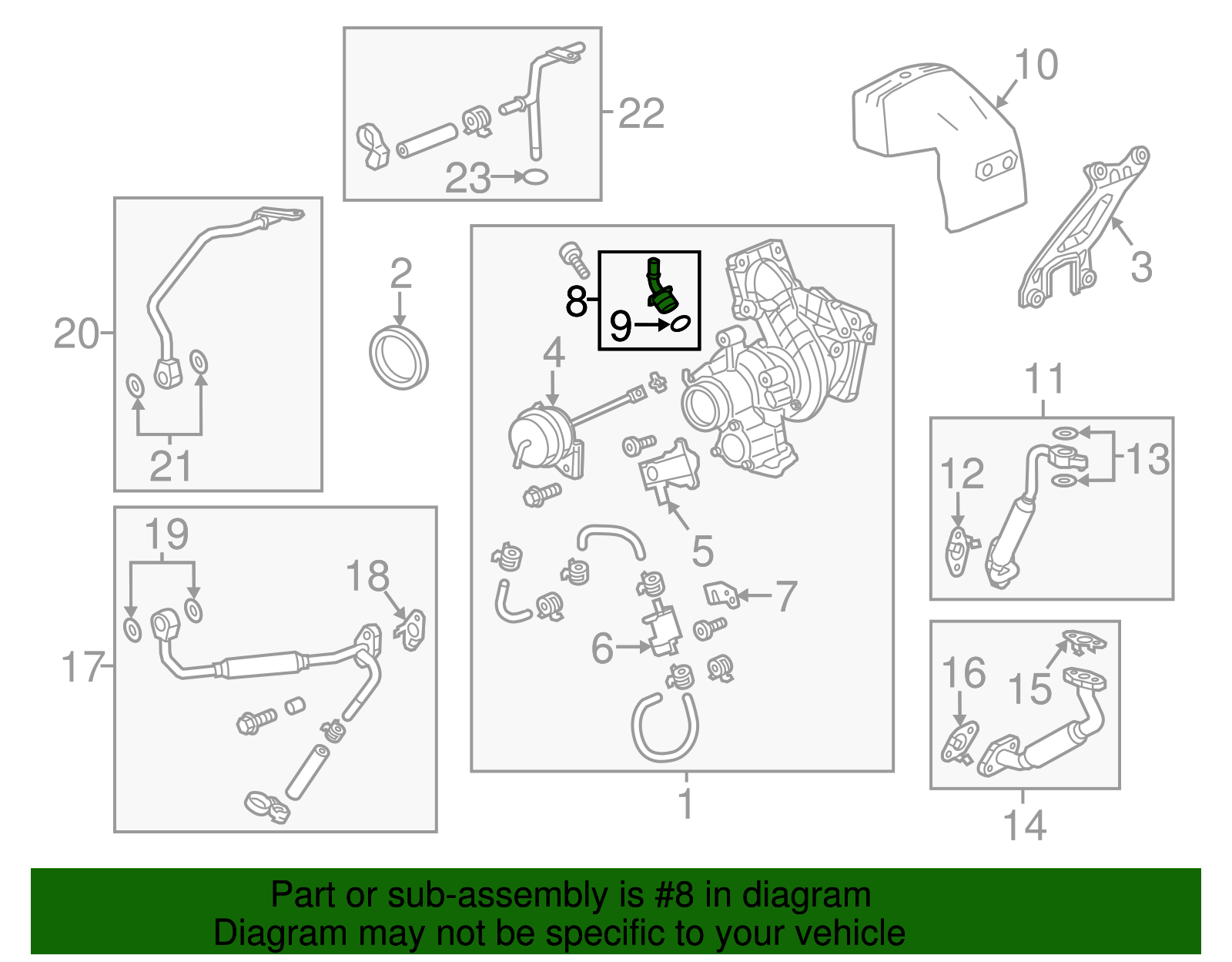 2013-2023 GM Positive Crankcase Ventilation (PCV) Hose Fitting 12635561 ...