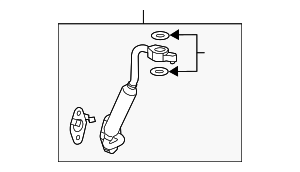 2013-2023 GM Turbocharger Oil Feed Pipe 12679314 GM | GMPartsDirect.com