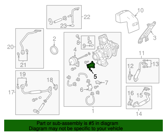 2013-2023 GM Turbocharger Bypass Valve Solenoid 12653327 ...