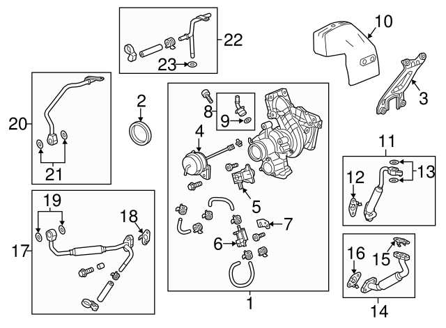 2013-2021 GM Positive Crankcase Ventilation (PCV) Hose Fitting 12635561 ...