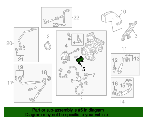 2013-2023 GM Turbocharger Bypass Valve Solenoid 12653327 GM ...