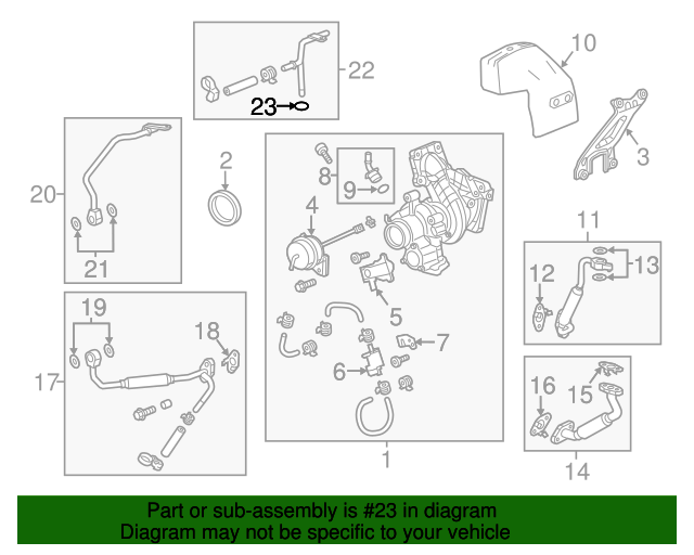 2013-2023 GM Engine Coolant Pipe Seal 12634281 GM | GMPartsDirect.com