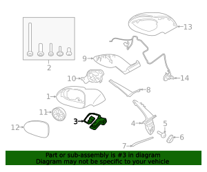 2012-2019 Porsche Puddle Lamp 991-631-611-01 | OEM Parts Online