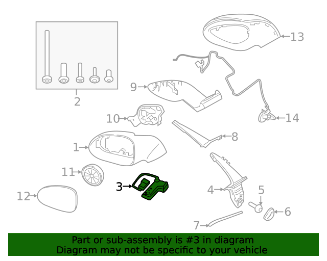 2012-2019 Porsche Courtesy Light 991-631-612-01 | AutoNationParts.com