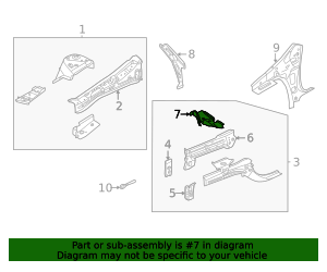 Bracket Front Suspension Mounting, Left-hand G5941-6LTMA | Nissan Parts ...