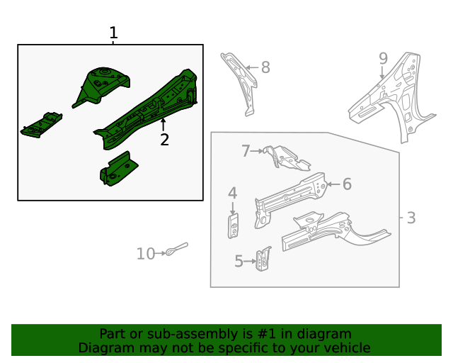 F4120-6LBMA - Apron Panel 2020-2024 Nissan Sentra | Nissan Parts ...
