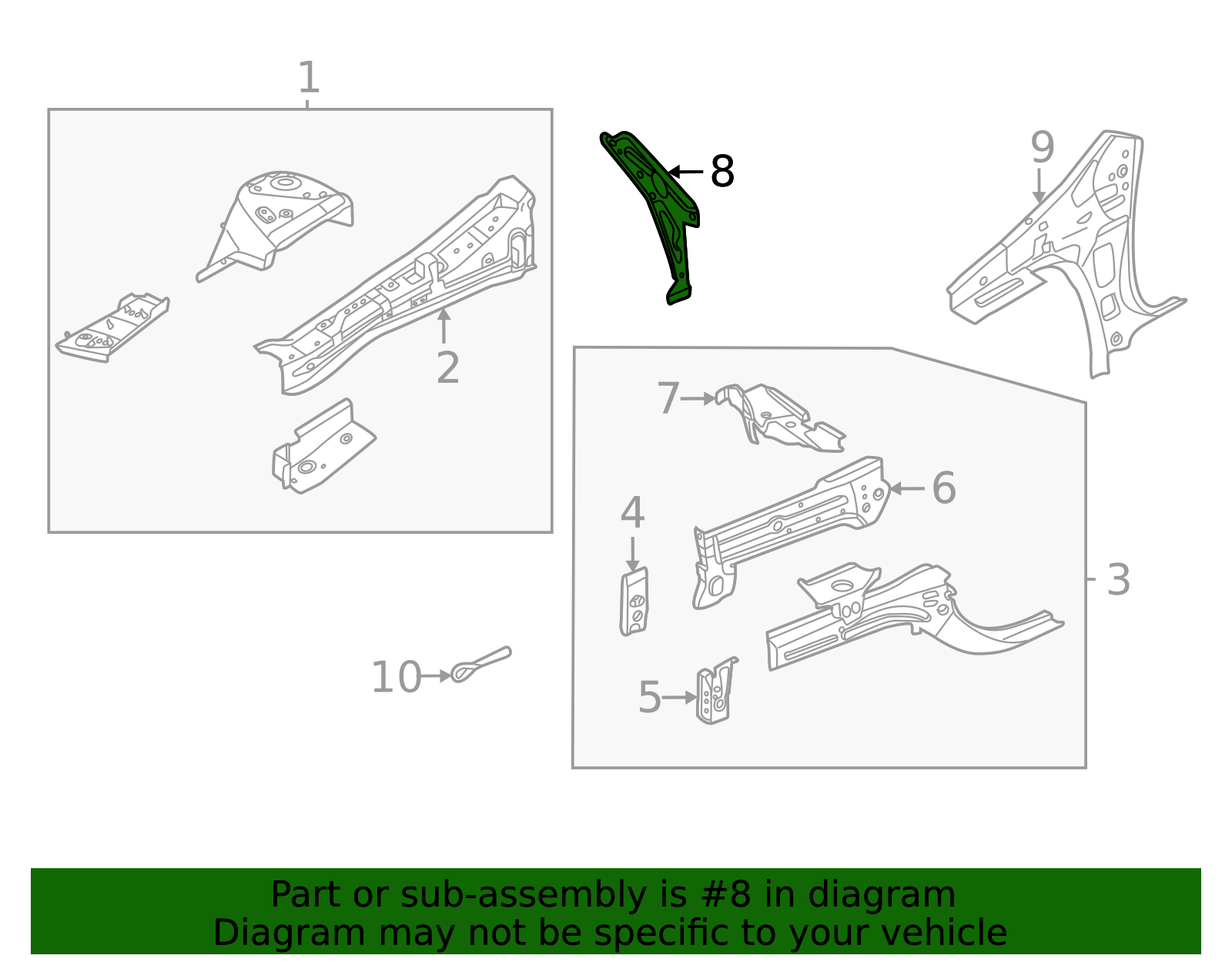 2020-2024 Nissan Sentra Rail Reinforced F4190-6LBMA | Nissan Parts Plus