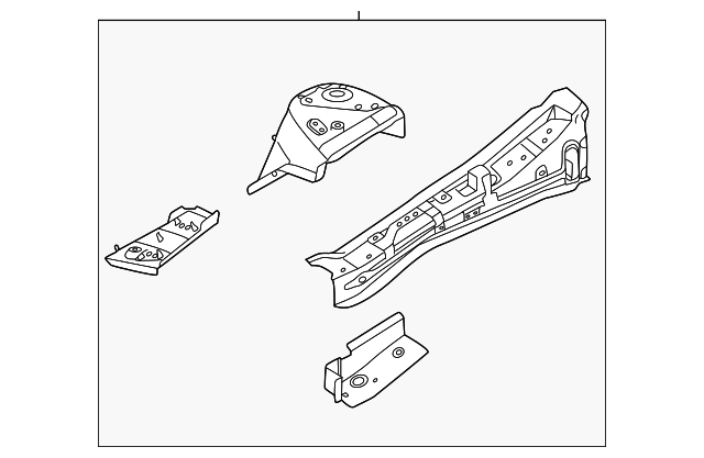 2020-2024 Nissan Sentra Apron Panel F4120-6LBMA | Bill Kay Nissan Parts