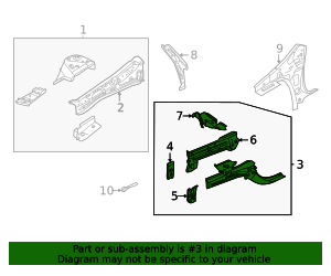 G5111-6LBMA - 2020-2024 Nissan Sentra - Side Member | Anicra Nissan Parts