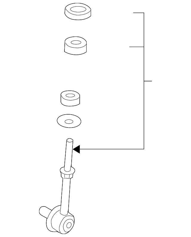2003-2004 Kia Sorento Stabilizer Link 54810-3E000-DS | TascaParts.com