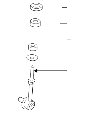 2003-2004 Kia Sorento Stabilizer Link 54810-3E000-DS | TascaParts.com