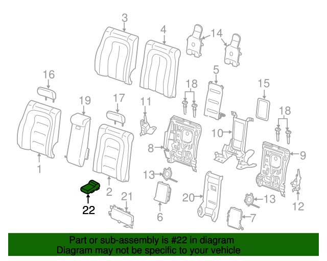 Ford 9U5Z-14C724-A - Seat Heater Control Module - 2007-2020 Ford | OEM ...