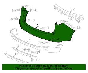 Genuine Bumper Cover for 2019-2021 Acura RDX Part# 04716-TJB-A90 ...