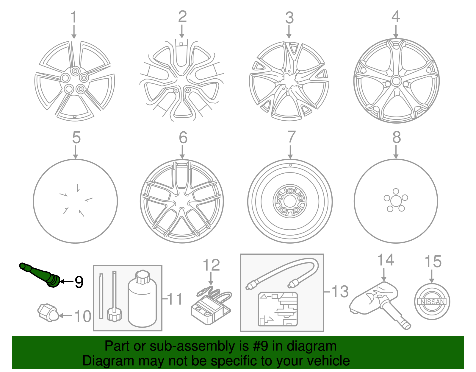 1986-2020 Nissan Valve Stem 40311-60Y00 | Team Nissan Inc.
