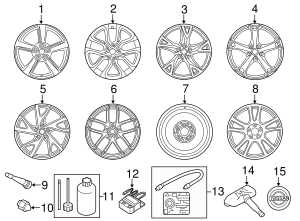 2009-2020 Nissan Wheel Nut 40224-JK00A | TascaParts.com