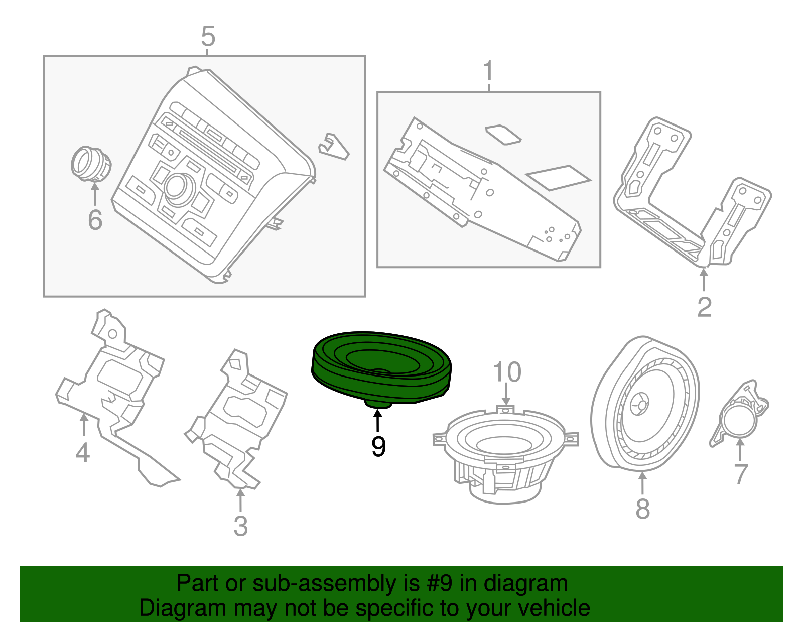 39120-TR0-A01 - Pkg Tray Speaker 2012-2015 Honda Civic | Honda Parts Online