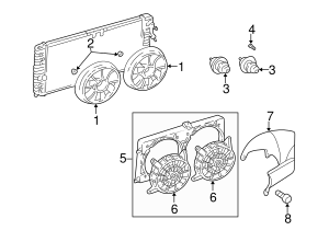 88986474 GM Driver Side 150W Engine Cooling Fan Motor | GM Parts Store
