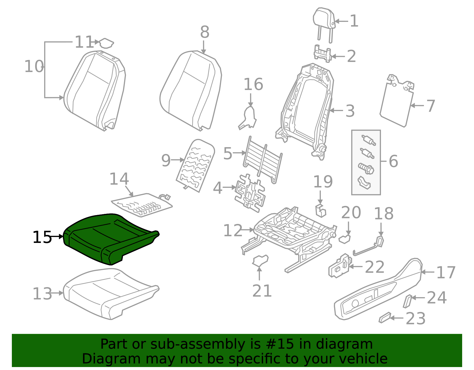 2018-2020 Volkswagen Atlas Cushion Cover 3CN-881-406-E-JCR | VW Direct ...
