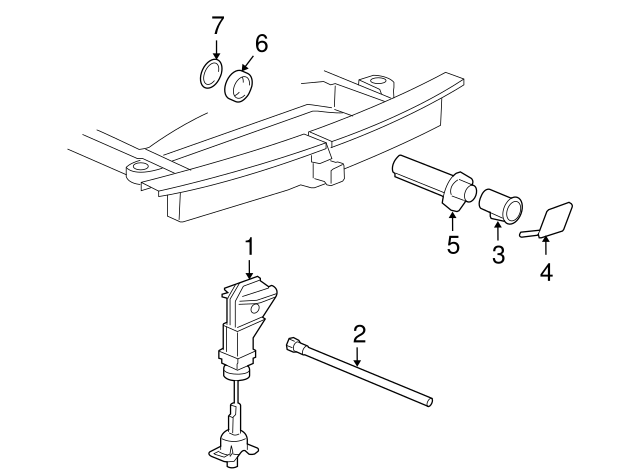 15854877 - Spare Wheel Lock Cylinder Case 2007-2014 GM ...