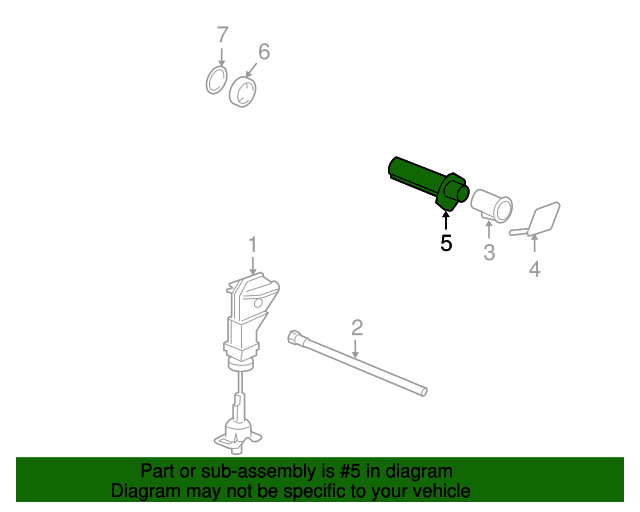 15854877 - Spare Wheel Lock Cylinder Case 2007-2014 GM ...