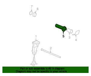 15854877 - Spare Wheel Lock Cylinder Case 2007-2014 GM | GM Wholesale ...