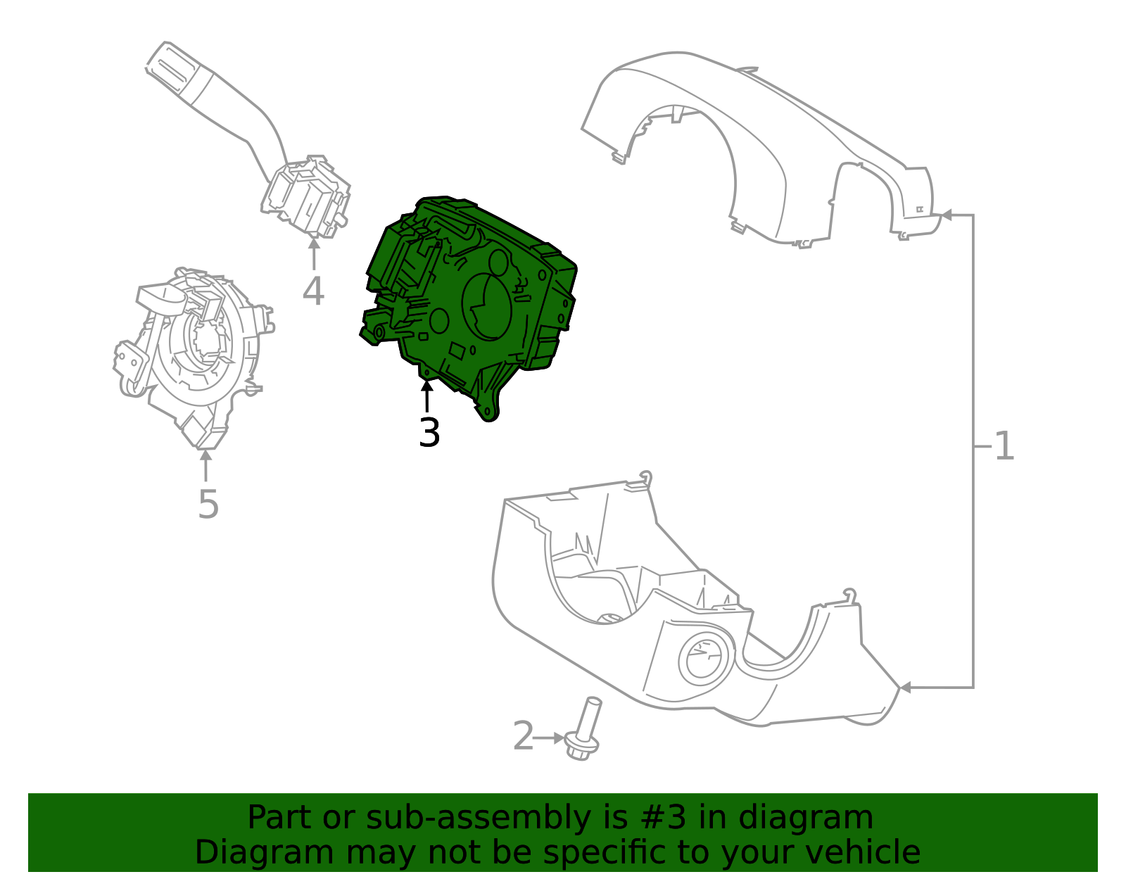 2021-2025 Ford F-150 Housing Assembly Steering Column PL3Z-3F791-GB ...